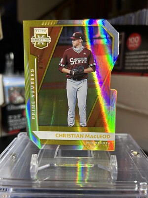 2021 Panini Elite Extra Edition Christian MacLeod Die Cut Gold Status ...
