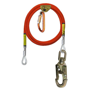 Climb Right 5/8" x 10' Wire Core Flipline Kit W/ Rope Grab and ...