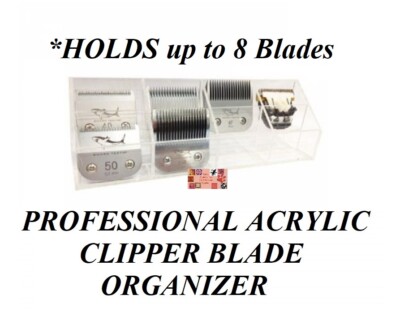 Wall Mount 8 CLIPPER BLADE HOLDER SHELF Organizer Case for Oster,Andis ...