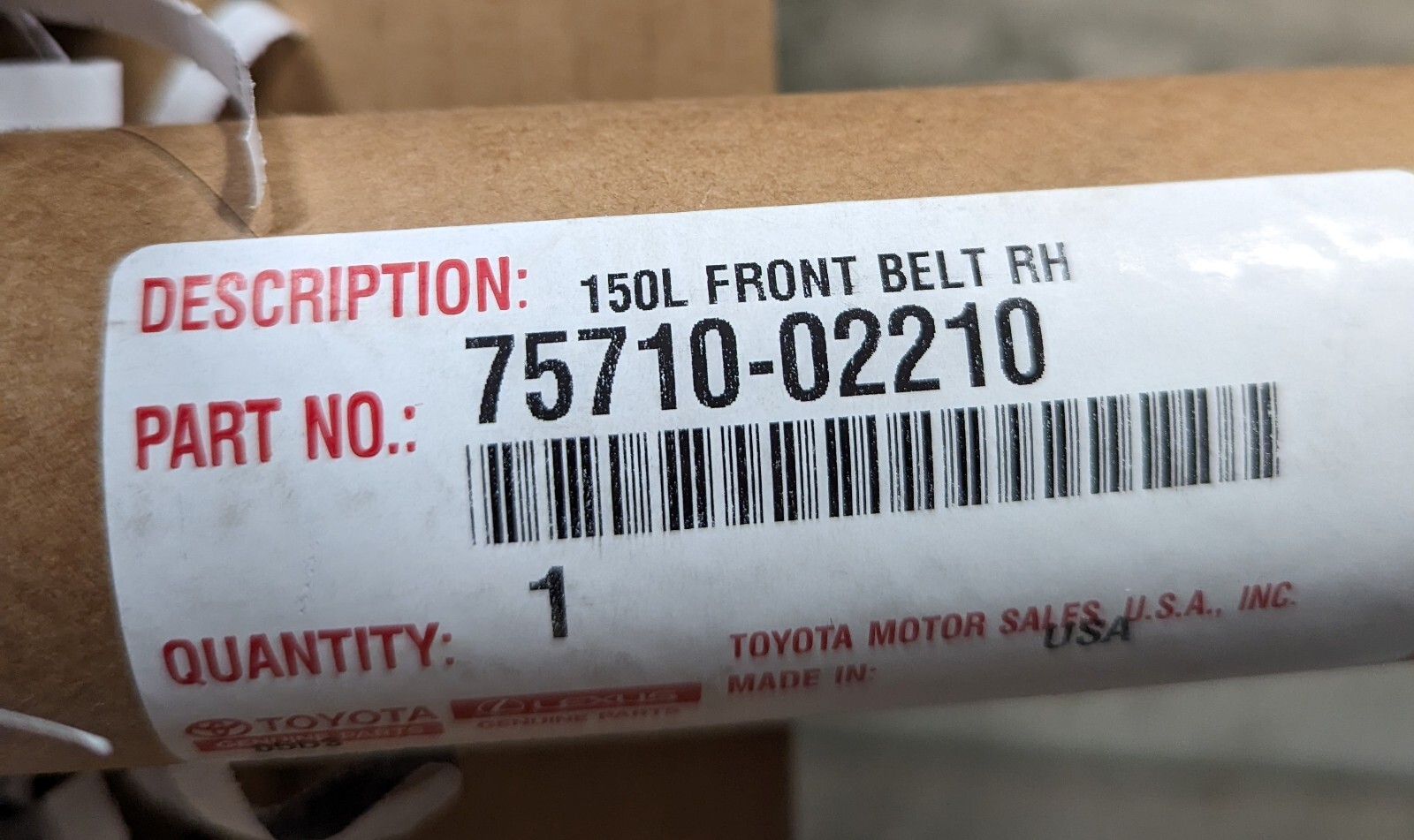 TOYOTA 7571002210 Genuine OEM Belt Molding for sale online | eBay