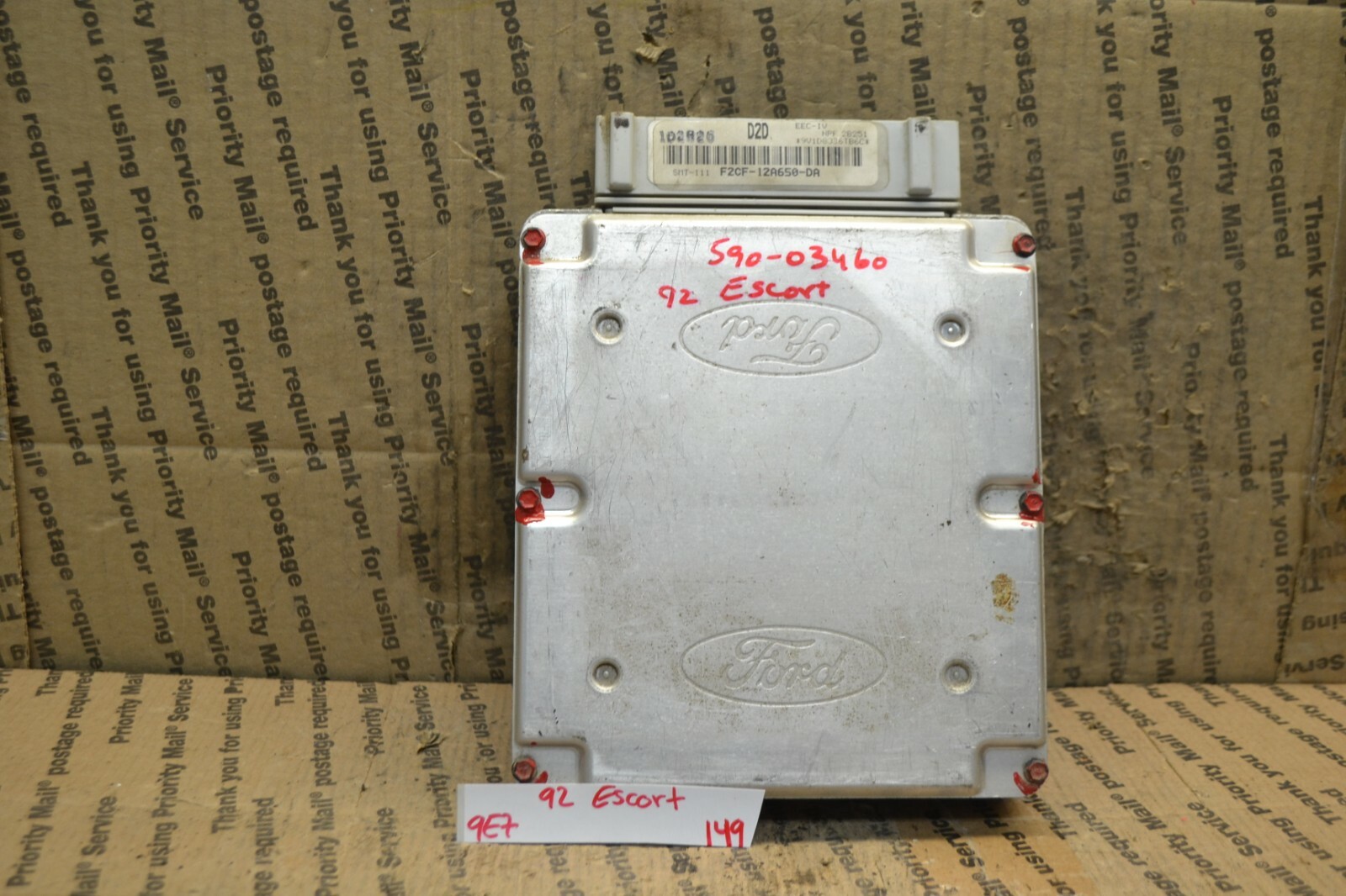 1992 Ford Escort Engine Control Unit ECU F2CF12A650DA Module 149-9E7 | eBay