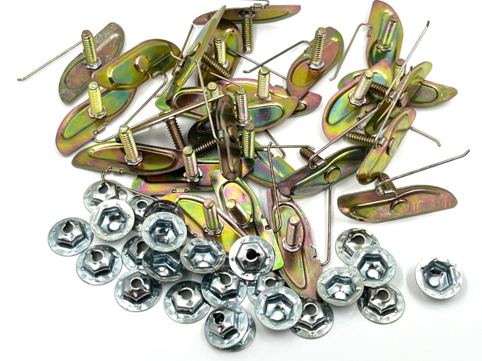 25pcs bolt in door fender trim clips w/nuts for 1-1/2 “ moulding fits ...