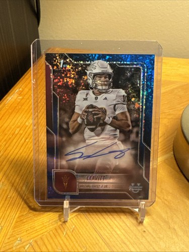 2025 Bowman University Chrome - Sam Leavitt Blue Refractor Auto /150 | eBay