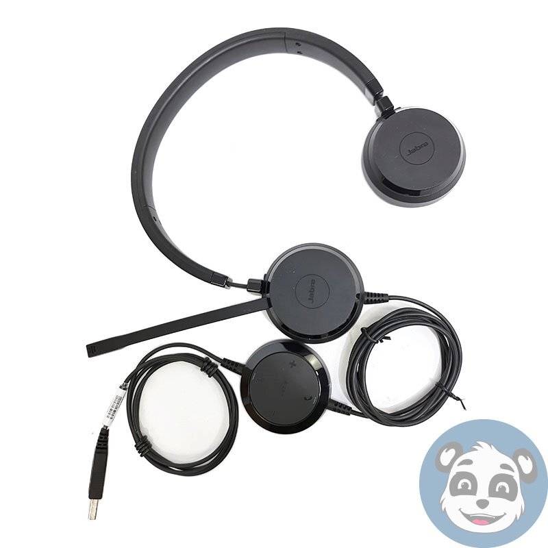 Lot of 20 Jabra HSC016 Evolve 20 UC Stereo USB Headset. No Ear Cushion ...