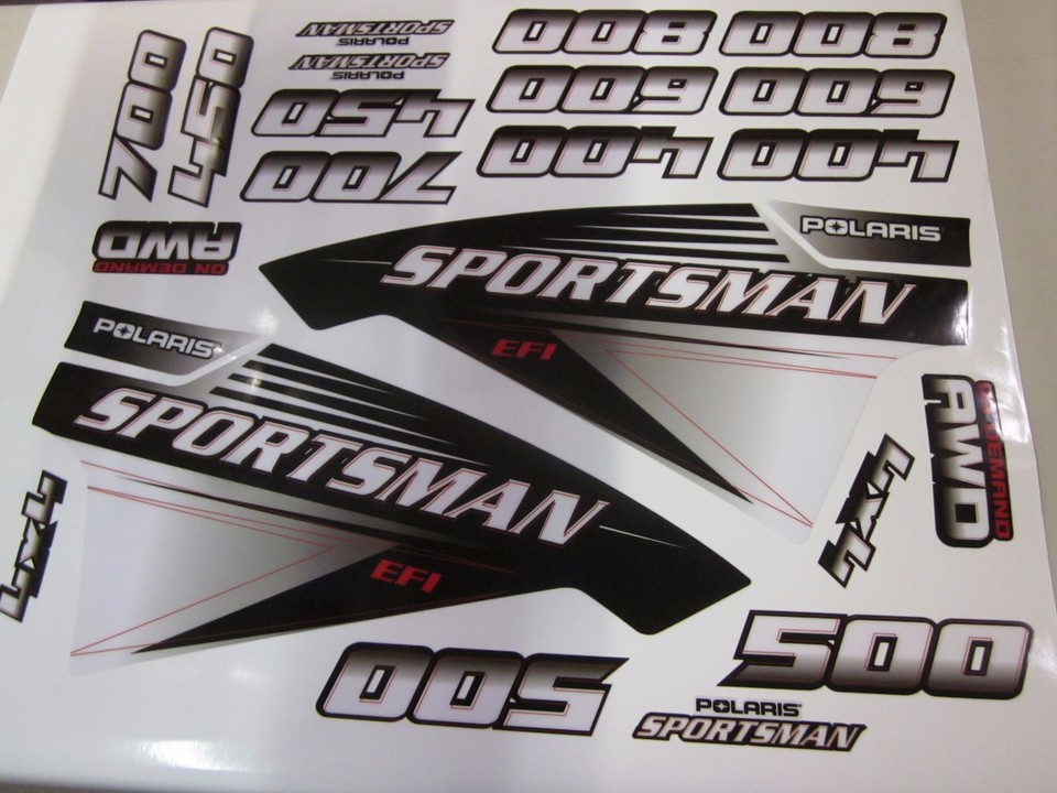 Polaris Sportsman 500 600 700 800 (2005-10) Body Stickers Decals ...