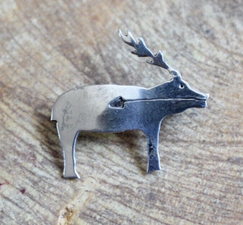 Sterling Silver ELK DEER Pin Brooch Navajo | eBay