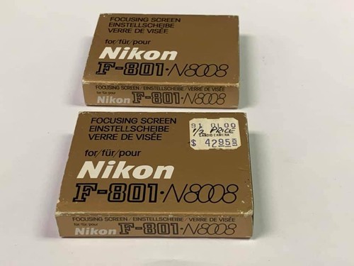 Nikon F-801 N8008 Focusing Screen x 2, in boxes | eBay
