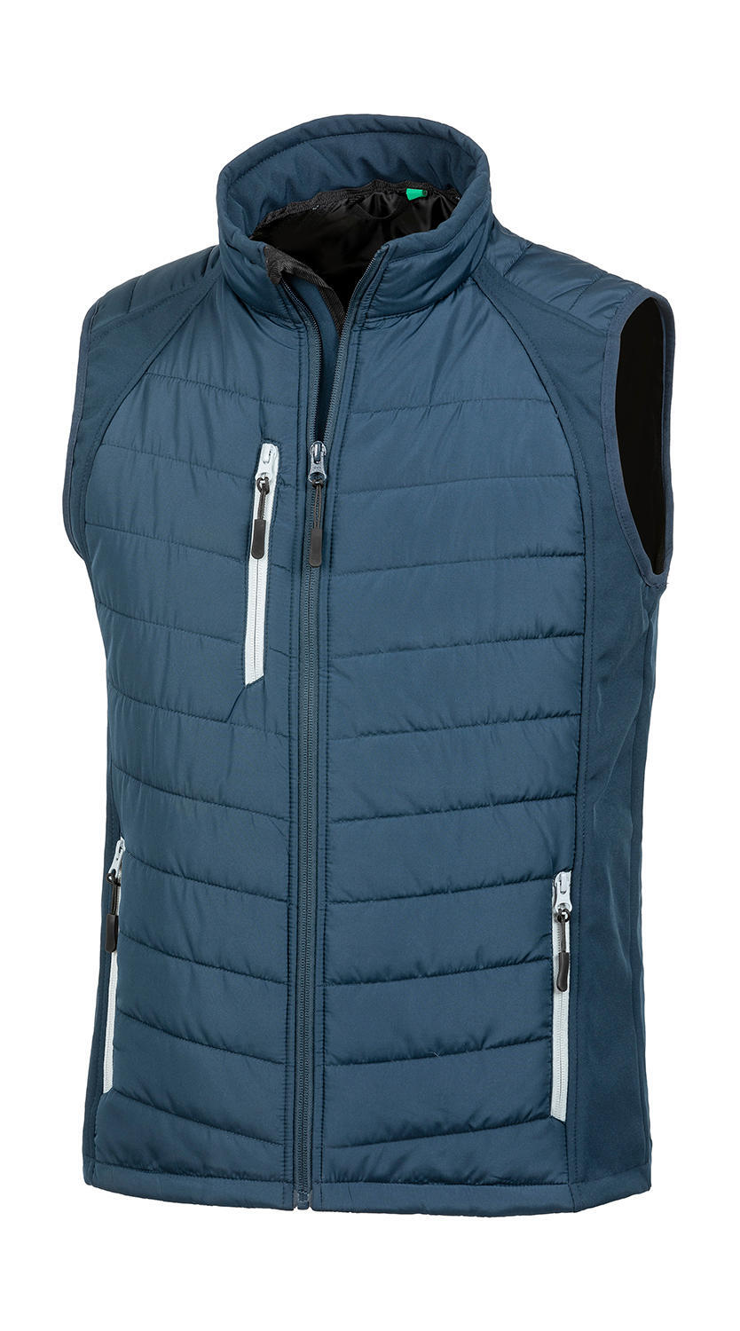 Result Black Unisex Steppweste Compass Padded Softshell Gilet ...