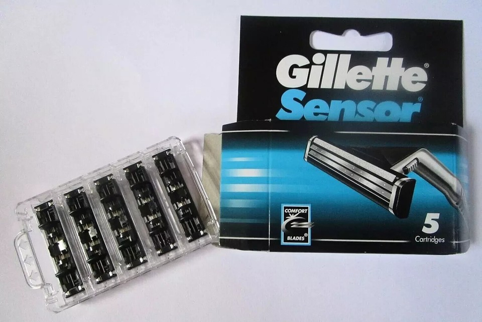 NEW Gillette Original Sensor Razor and Blades | eBay