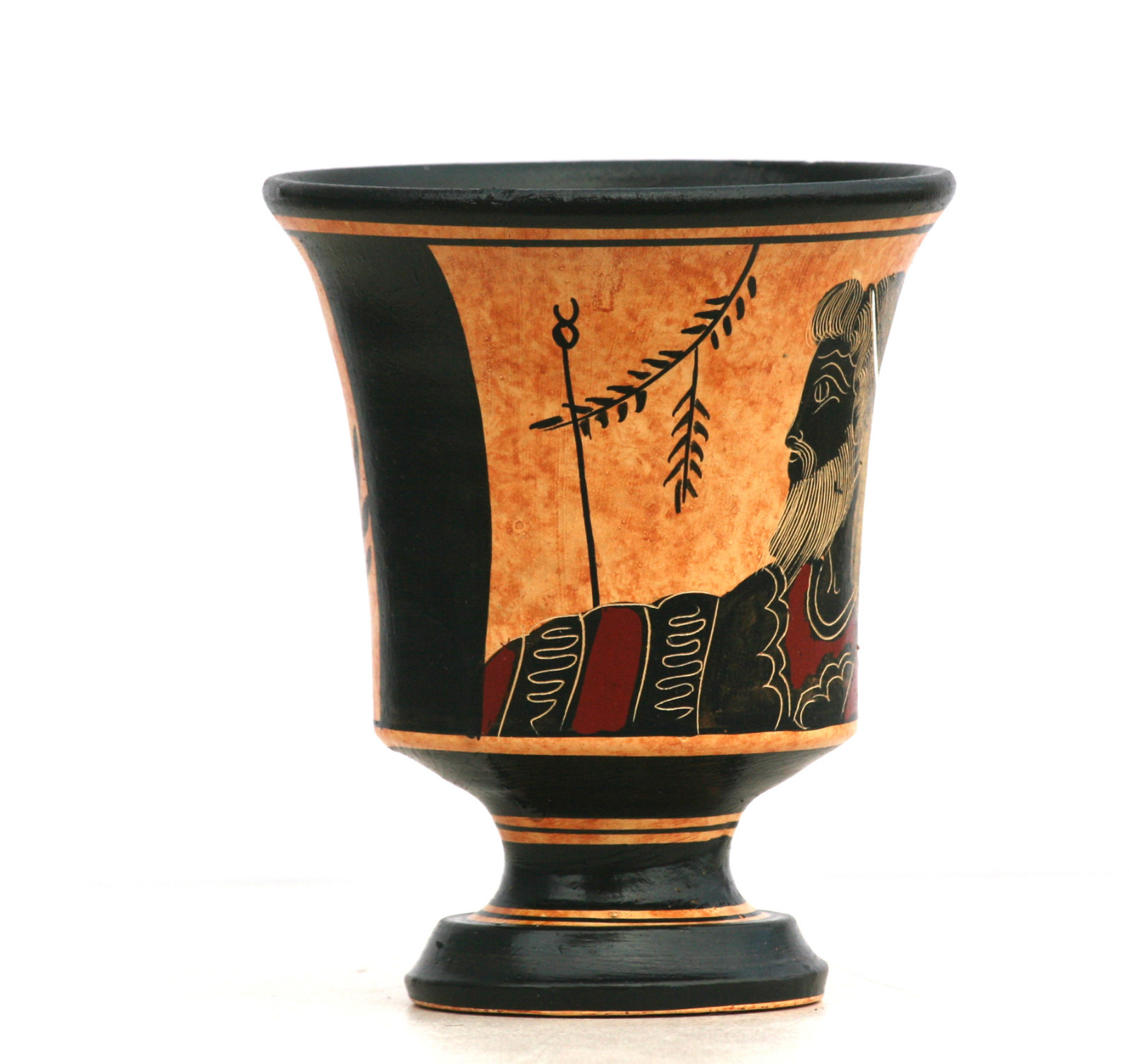 Pythagora’s Cup Greek Ceramic Pottery Cup of Justice Greek Roman God ...