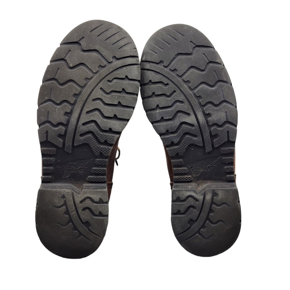 Red Wing EH 1626 Brown Leather Collared Soft Toe Boot Size 7.5 | eBay