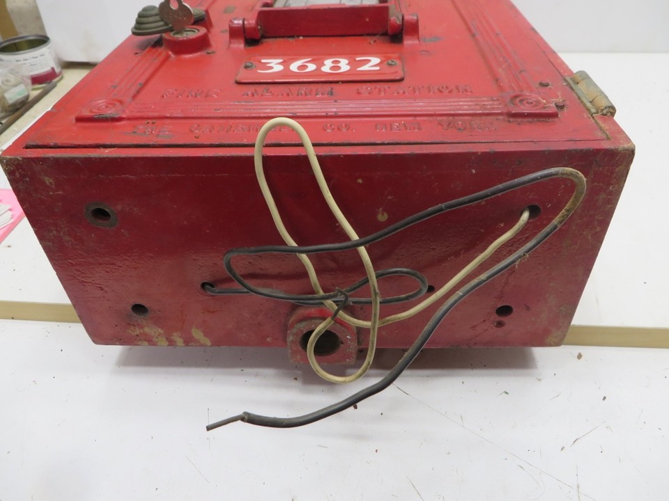 Antique Gamewell Fire Alarm Call Box, Telegraph Key | eBay
