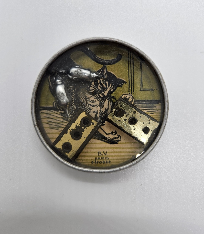 Ancien Jeu d'adresse. billes . BV Paris. Le Conseil tenu par les rats ...