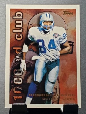 1995 Topps #16 Herman Moore LIONS 100 Yd CLUB football card🏈NM/MT | eBay