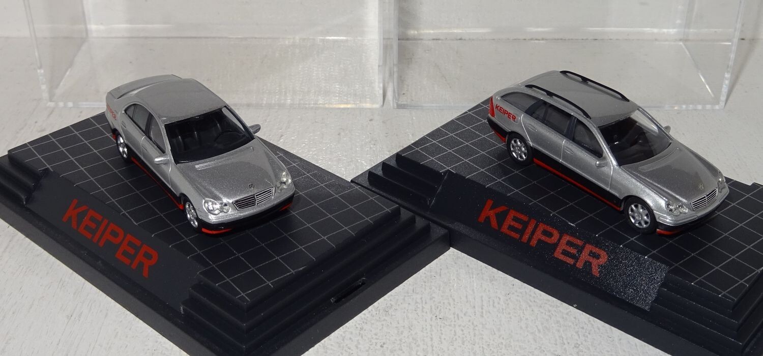 Busch Mercedes-Benz C-Klasse W203+S203 KEIPER Werbemodelle 1:87 PC ...