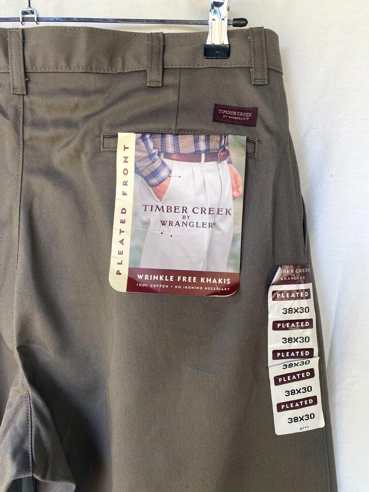 VTG 80s..WRANGLER..TIMBER CREEK..KHAKIS..COTTON..PLEA… - Gem