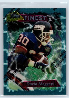 David Meggett 1995 Topps Finest New York Giants #2 With Coating | eBay