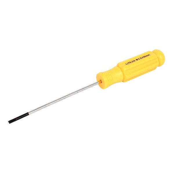 Orange Plastic Handle 2mm Magnetic Tip Slotted Flat Head Screwdriver ...