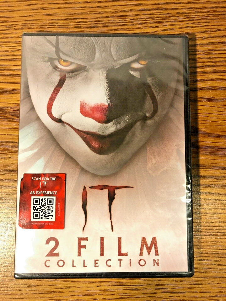 It 2 Film Collection DVD 1 & 2 Movie Set Stephen King Horror 2017 2019 ...