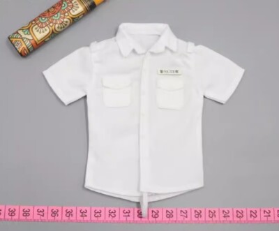 1/6 Scale U016 Short Sleeve White Shirt Model for 12" Soldier PTU CTRU ...