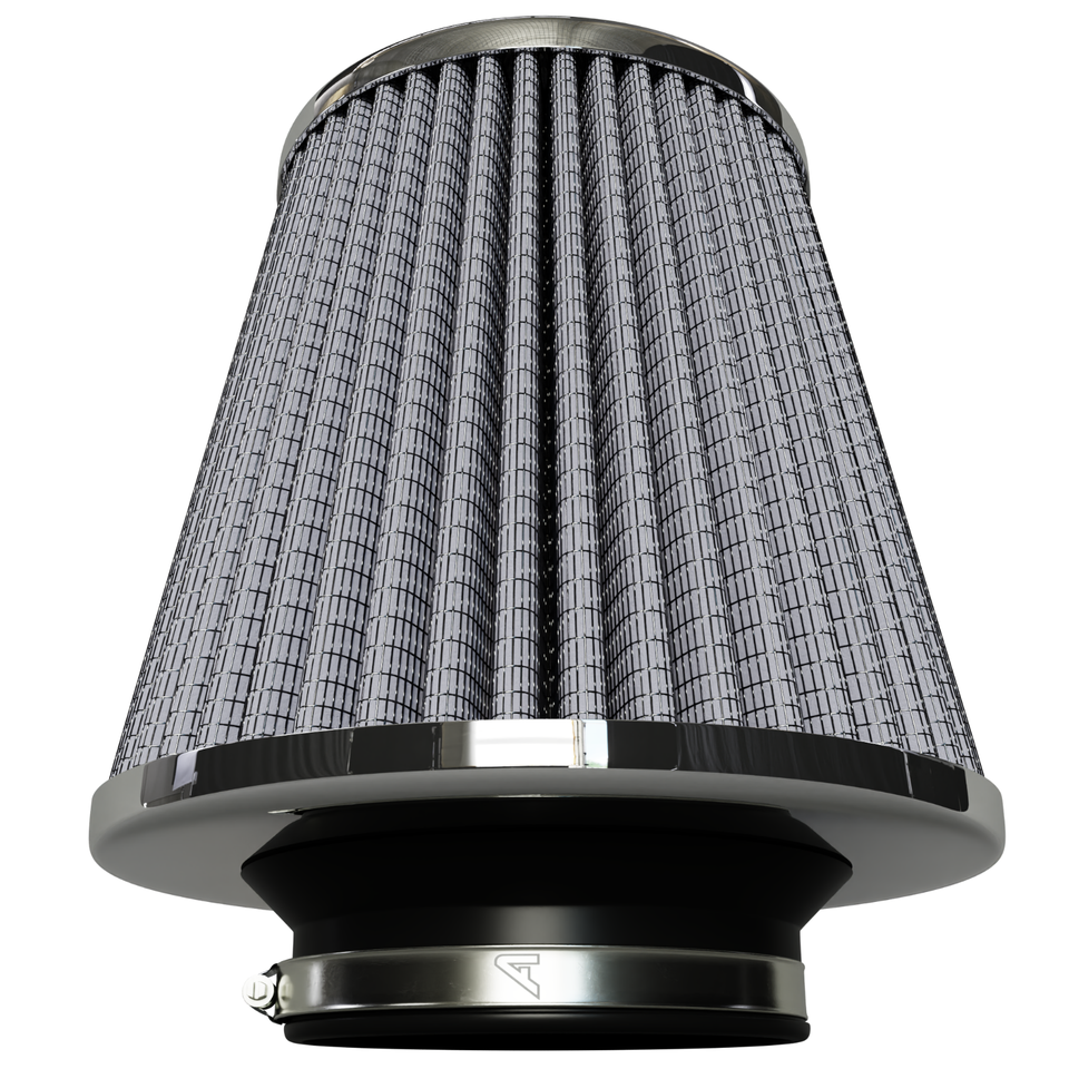 UNIVERSAL 75mm 3" AIR FILTER NECK CONE INDUCTION HIGH FLOW CAR ...