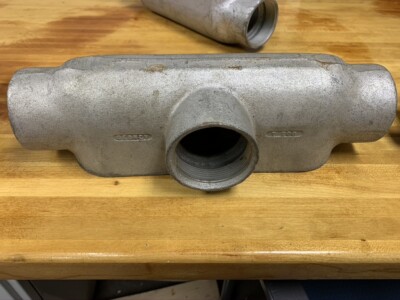 GEDNEY OZ T-200 2" ALUMINUM RIGID TEE CONDULET CONDUIT BODY B214 | eBay