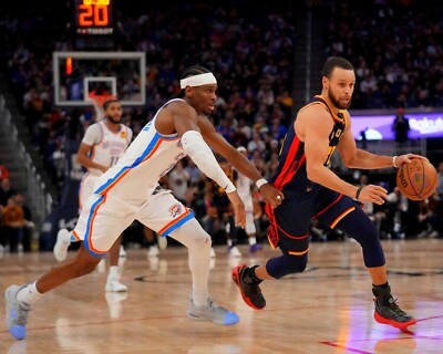 8x10 Photo STEPH CURRY & SHAI GILGEOUS-ALEXANDER Thunder MVP NBA ...