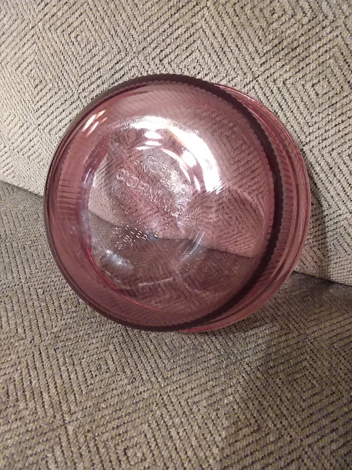 Corning C-16 B Cranberry Vision Ware 1 Pint Bowl 450 ML Vintage Cooking ...