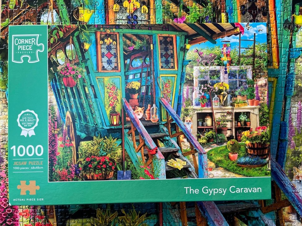 Corner Piece Puzzles - The Gypsy Caravan - 1000 Piece Jigsaw Puzzle ...