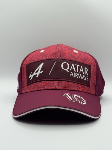 Alpine F1 Racing x Qatar Airway Pierre Gasly Dark Red Snapback Baseball ...