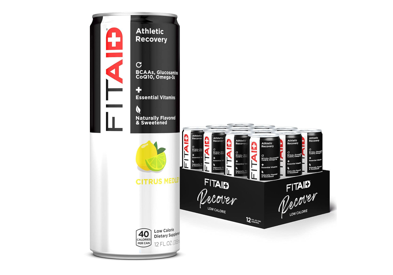 FITAID Recovery Blend, BCAAs, Glucosamine, Electrolytes, 12-oz, Pack of ...