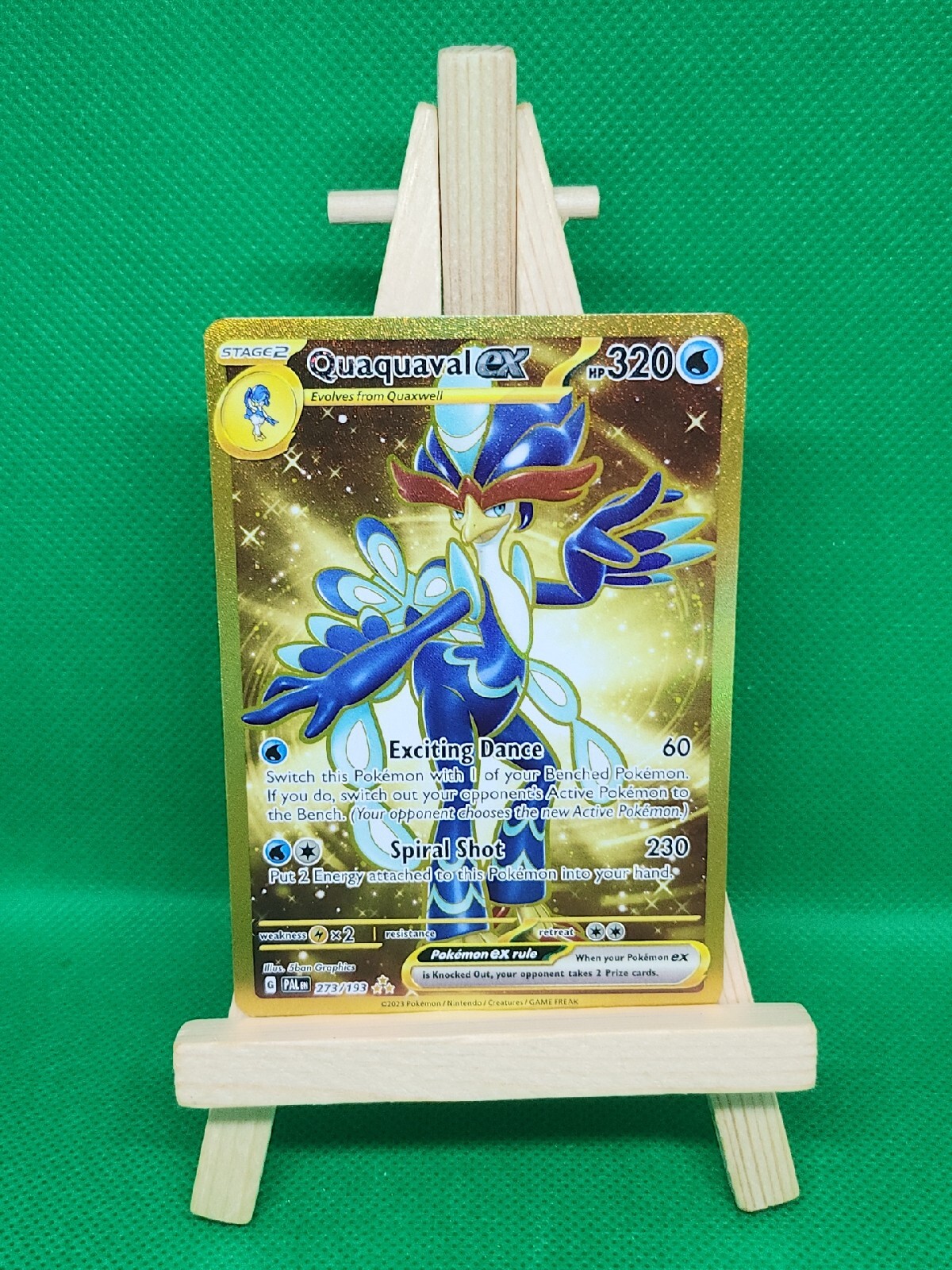Quaquaval ex Pokemon TCG Paldea Evolved 273/193 Hyper Rare NM/M Full ...