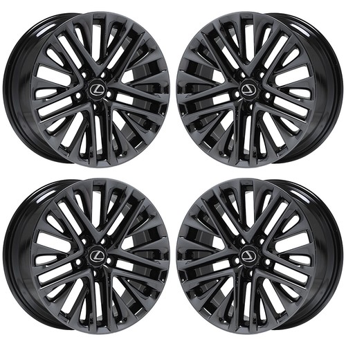 18" Lexus ES350 Black Chrome wheels rims Factory OEM set 74278 EXCHANGE ...