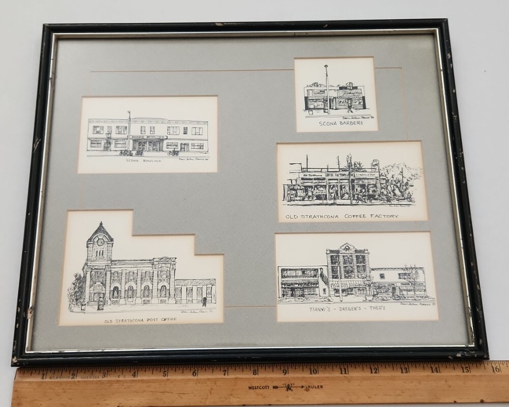 Strathcona Edmonton Alberta Cityscapes by Dean Tatam Reeves Framed ...