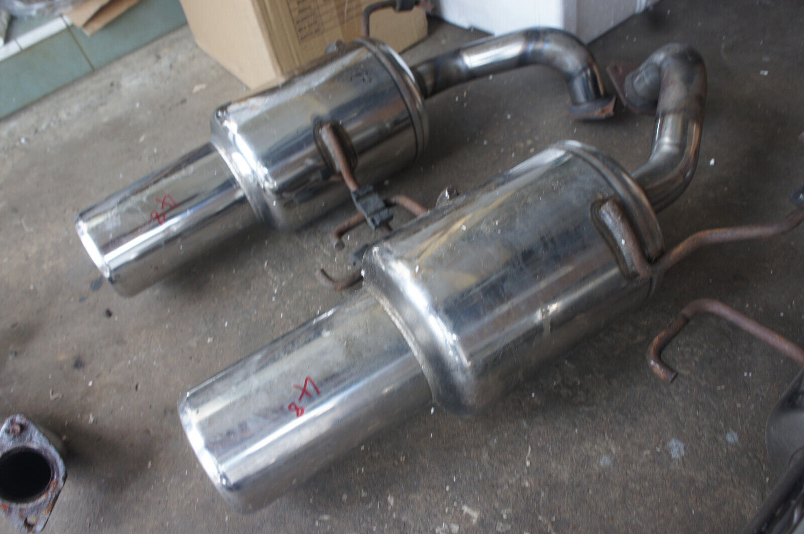 JDM Genome Subaru Legacy BL5 BP5 B4 Sti twin exhaust muffler bh5 be5 | eBay