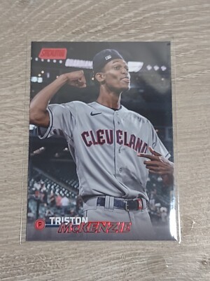 2023 Topps Stadium Club RED FOIL #155 Triston McKenzie - Cleveland ...