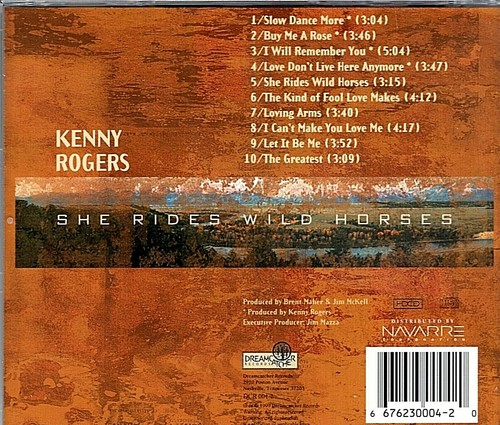 She Rides Wild Horses by Kenny Rogers (CD, May-1999, Dream Catcher ...
