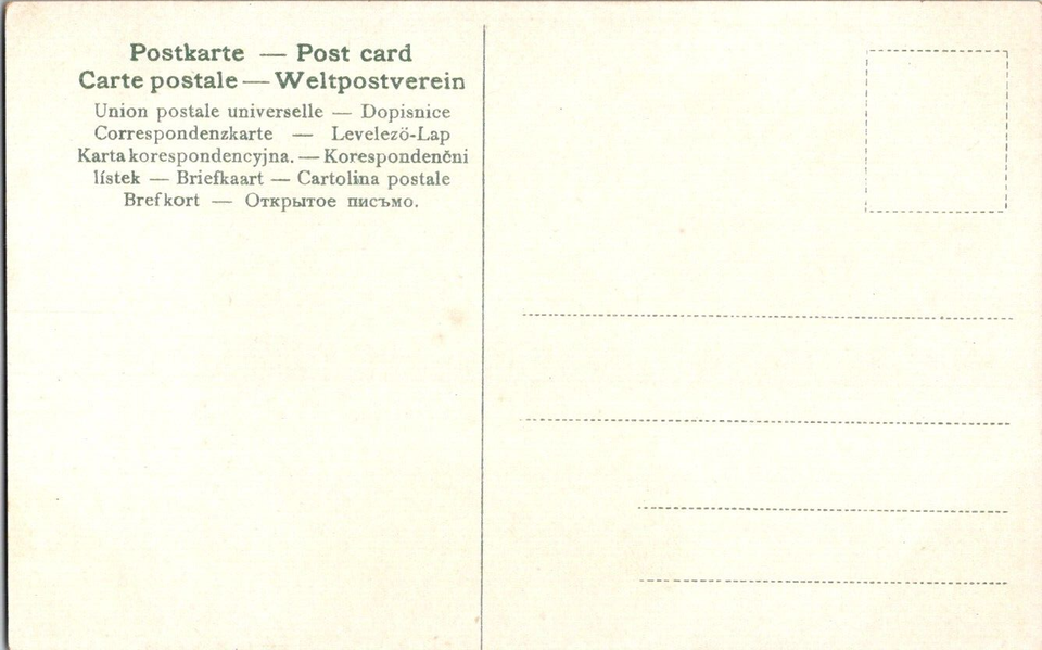 German Postkarte Three Men Drinking Beer Steins Keg 1910 Vintage ...