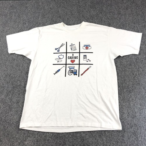 Vintage 90s Hospital T-Shirt Size XL Single Stitch Nurse Doctor Drugs ...