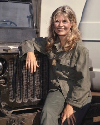 Loretta Swit Hot Lips from M*A*S*H MASH poses by Army Jepp 8x10 Color ...