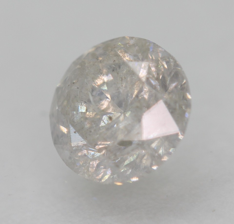 0.51 Carat I Color Round Brilliant Natural EARTH MINED Diamond 4.95mm W ...
