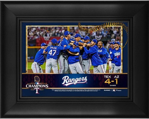 Texas Rangers Framed 5" x 7" 2023 MLB World Series Champions Collage ...