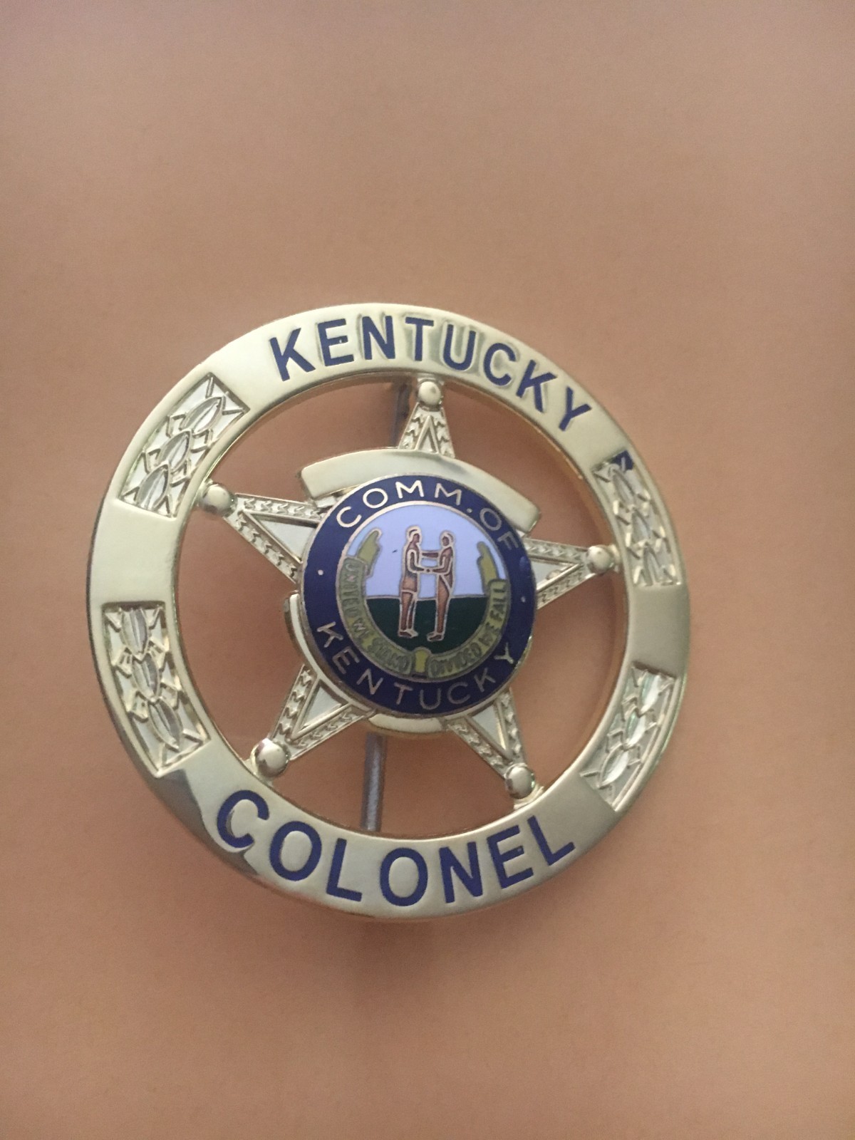 Kentucky Colonel Badge Commonwealth of Kentucky Fraternal Organization ...