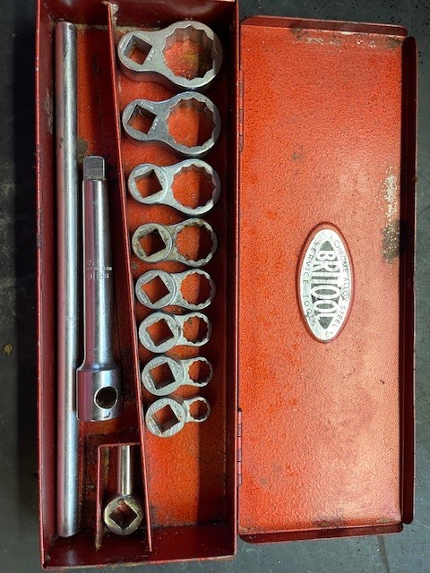 BRITOOL whitworth IMPERIAL Socket Set 1/2" drive - incomplete ...