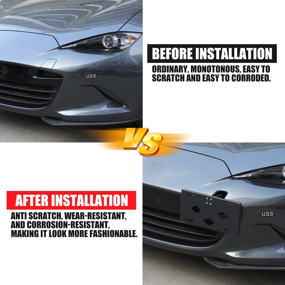 Aluminum For Mazda MX-5 Miata ND 2016-2024 Car Front License Plate ...