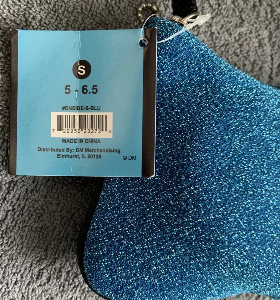Sidekicks Energy Foldable Flats In Blue - Small 5 - 6.5 New In Zippered ...