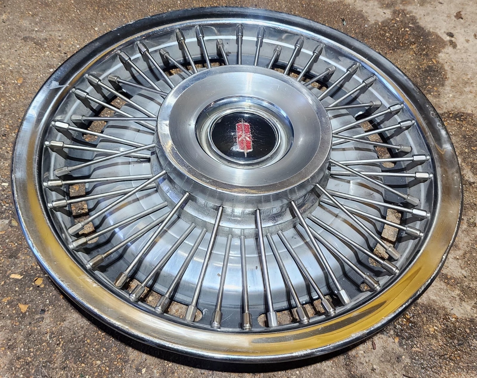 1x Vintage OEM 1968 Oldsmobile F85 Cutlass 14" Wire Spoke Hubcap Wheel ...