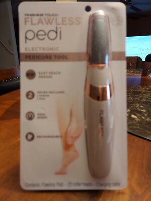 Finishing Touch Flawless Pedi Electronic Pedicure Tool 2 Roller Heads ...