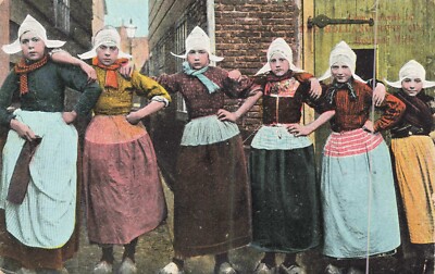 Vintage Postcard Pretty Dutch Girls Holland Rusk Co Ad Holland Michigan ...