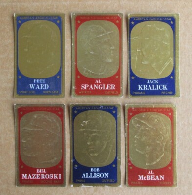 1965 TOPPS EMBOSSED BASEBALL CARD SINGLES COMPLETE YOUR SET U-PICK ...